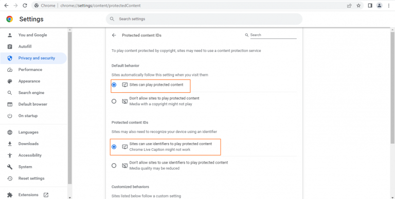 How to enable protected content in Chrome for Windows? - Video Hosting ...